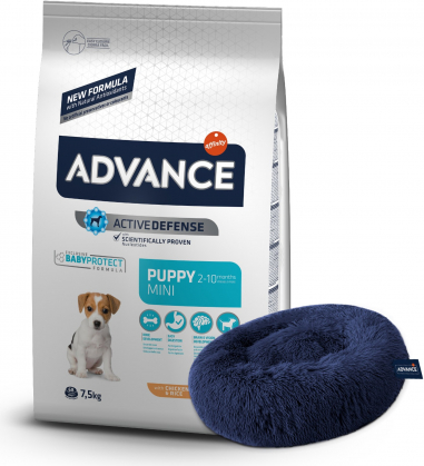 Advance dog mini puppy 7,5kg + Gultiņa 923681+DāVANA | Zooseta.lv
