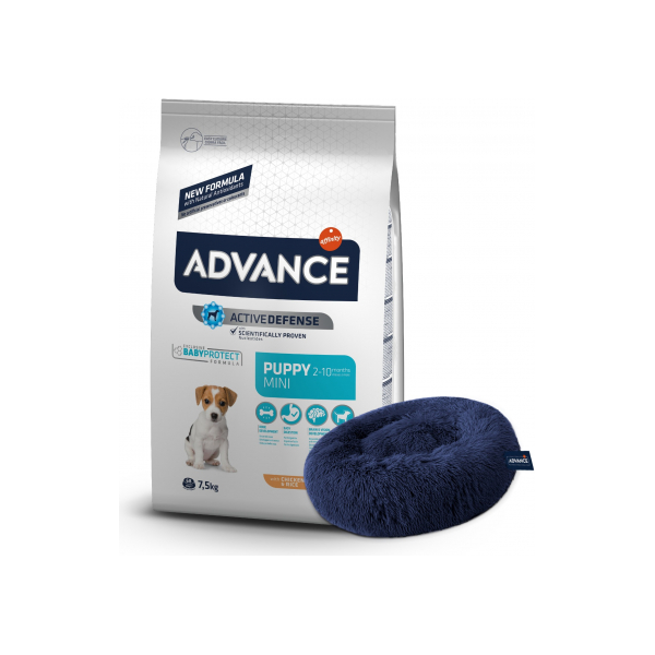Advance dog mini puppy 7,5kg + Gultiņa 923681+DāVANA | Zooseta.lv